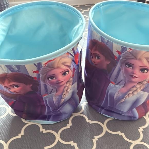 Disney | Other | Disney Frozen Ii Round Storage Bins Qty 2 | Poshmark